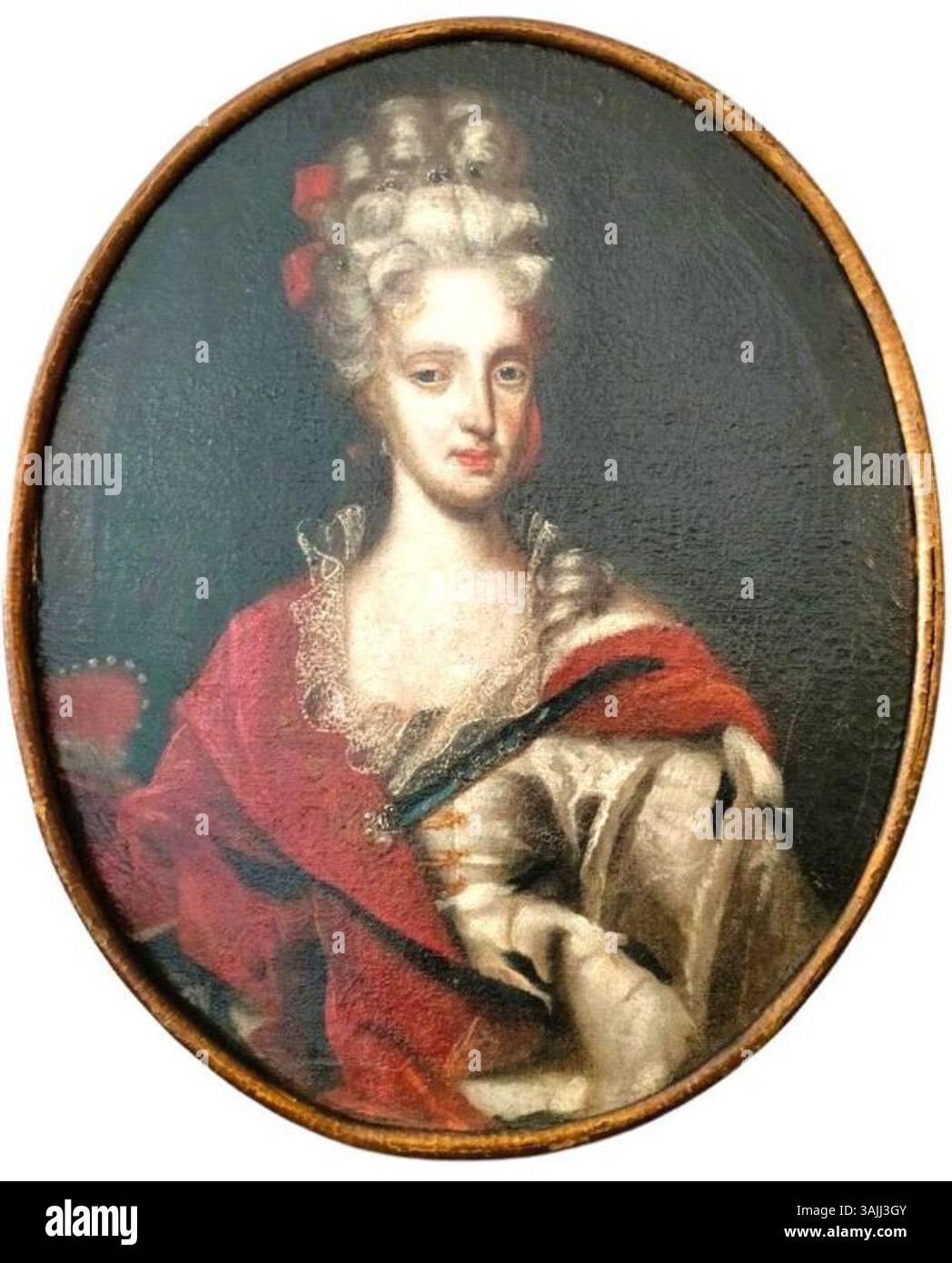 This 17th-century French portrait series features noble figures in oval ...