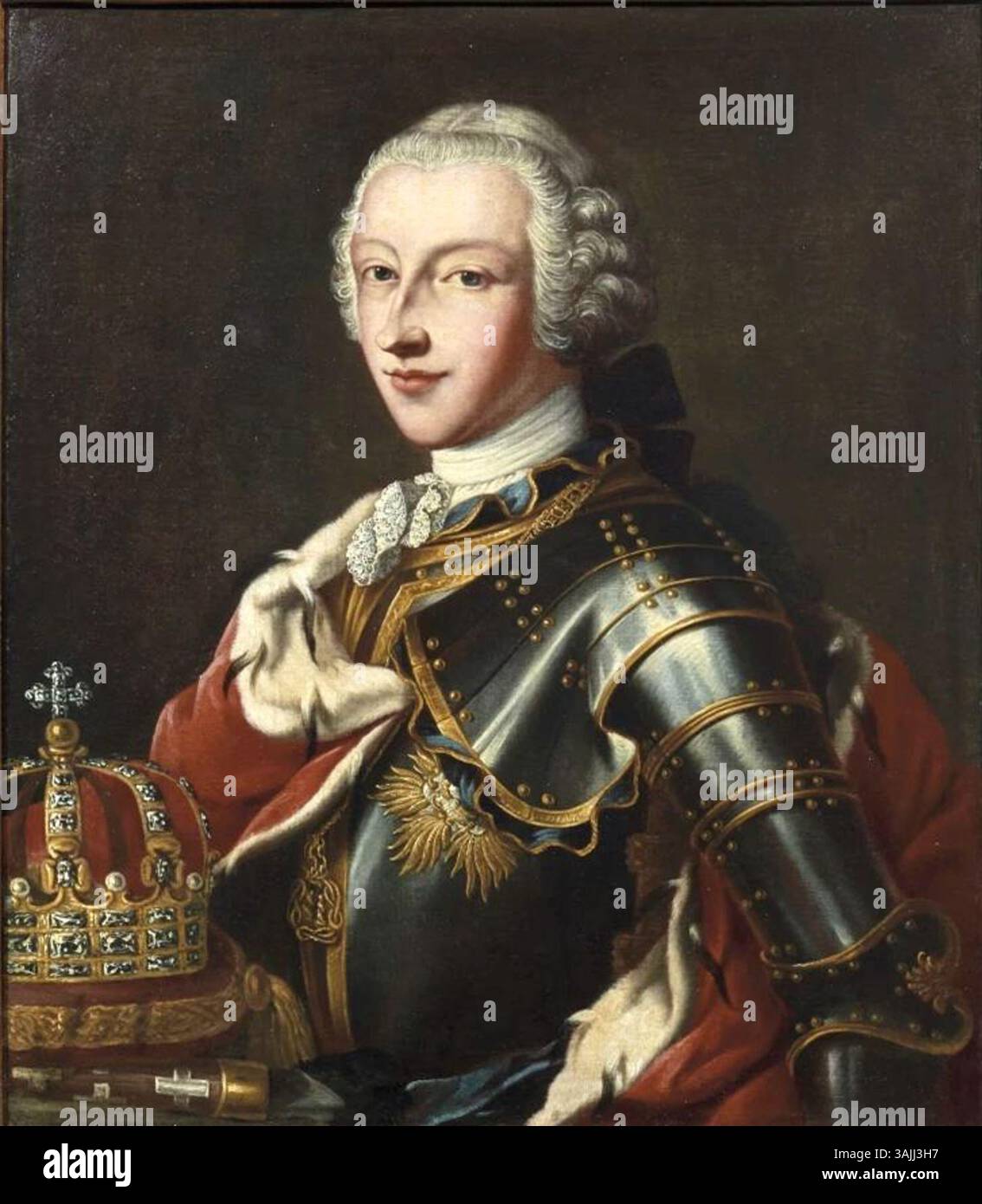This 18th-century portrait depicts Vittorio Amedeo III of Sardinia ...