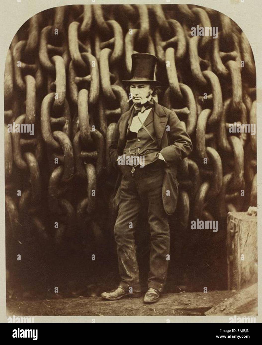 This iconic 1857 photograph by Robert Howlett shows Isambard Kingdom ...