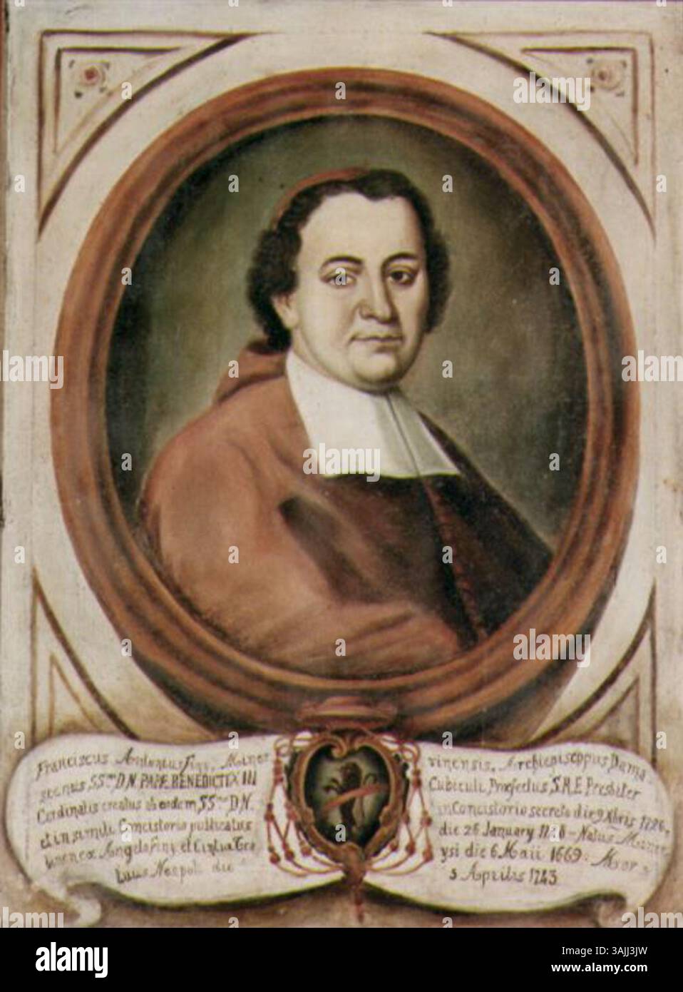 This 18th-century portrait by Francesco Antonio Finy depicts Cardinal ...