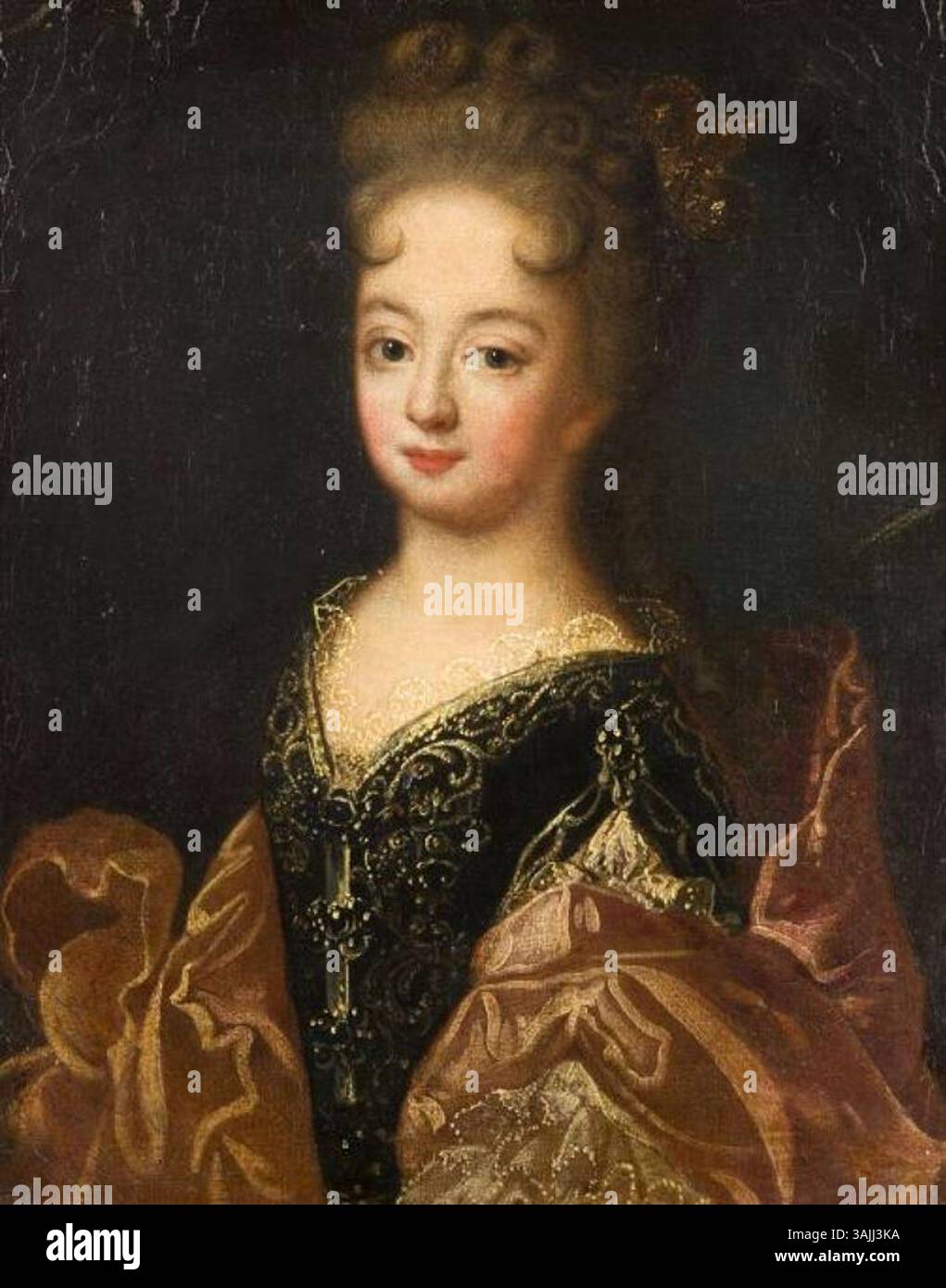 An 18th-century portrait, this painting depicts an unidentified ...