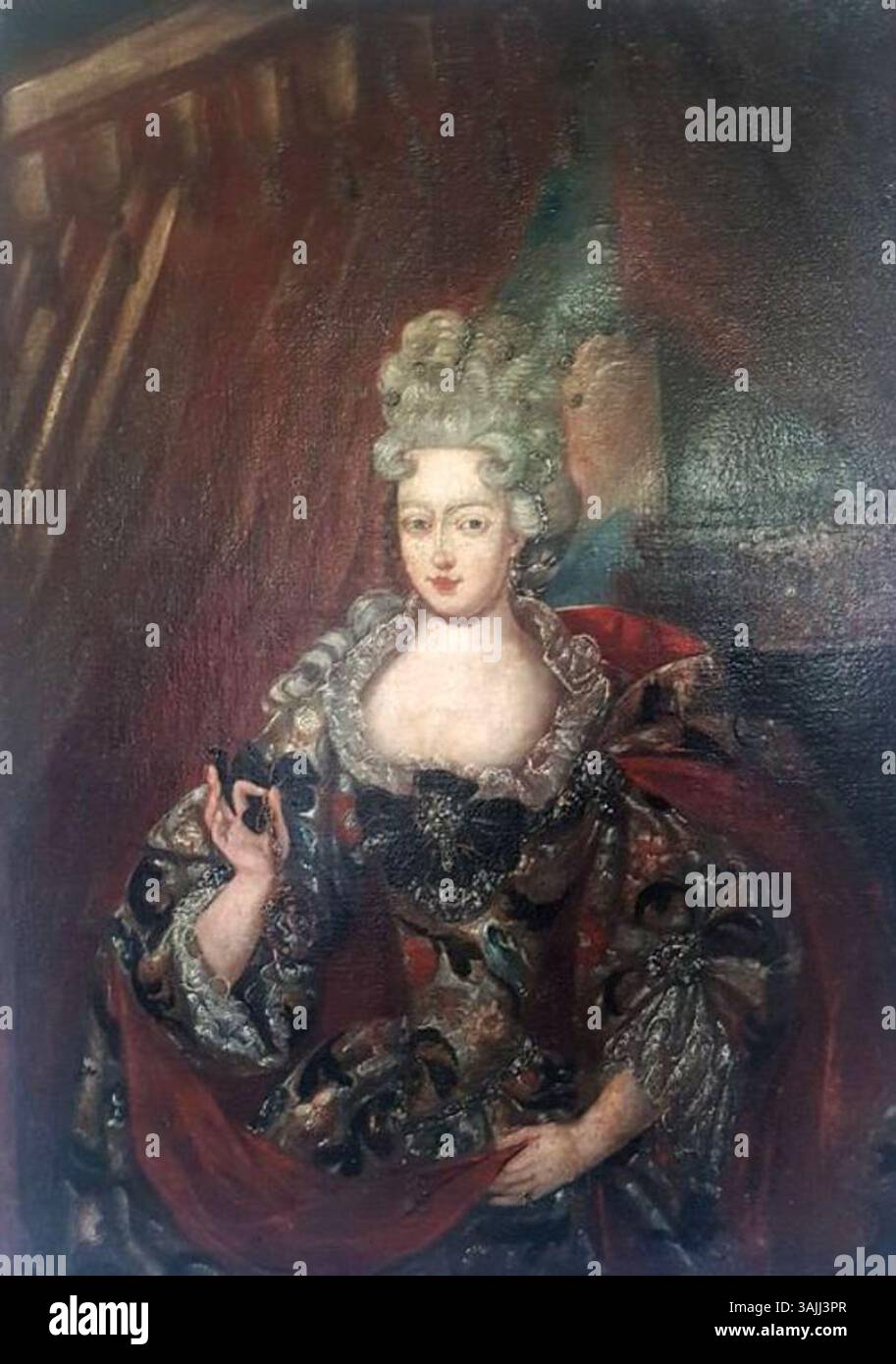 A portrait of Princess Amalia Charlotte of Hessen, created by an ...
