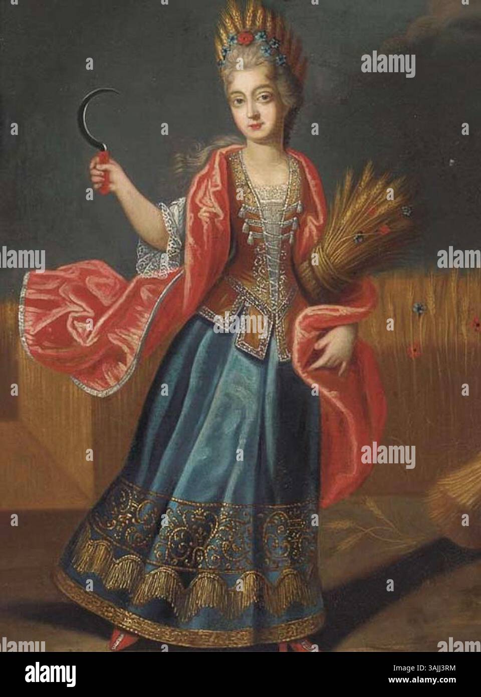 This 17th-century painting from the Circle of Pierre Gobert depicts a ...