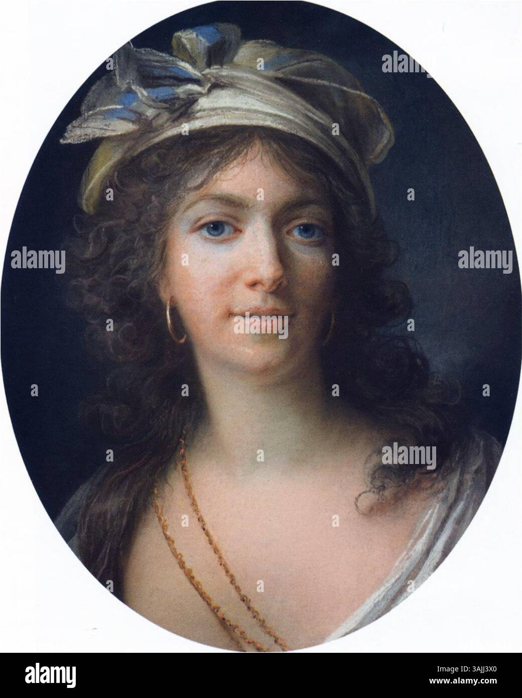 This 1789 pastel portrait by Élisabeth Louise Vigée Le Brun portrays ...