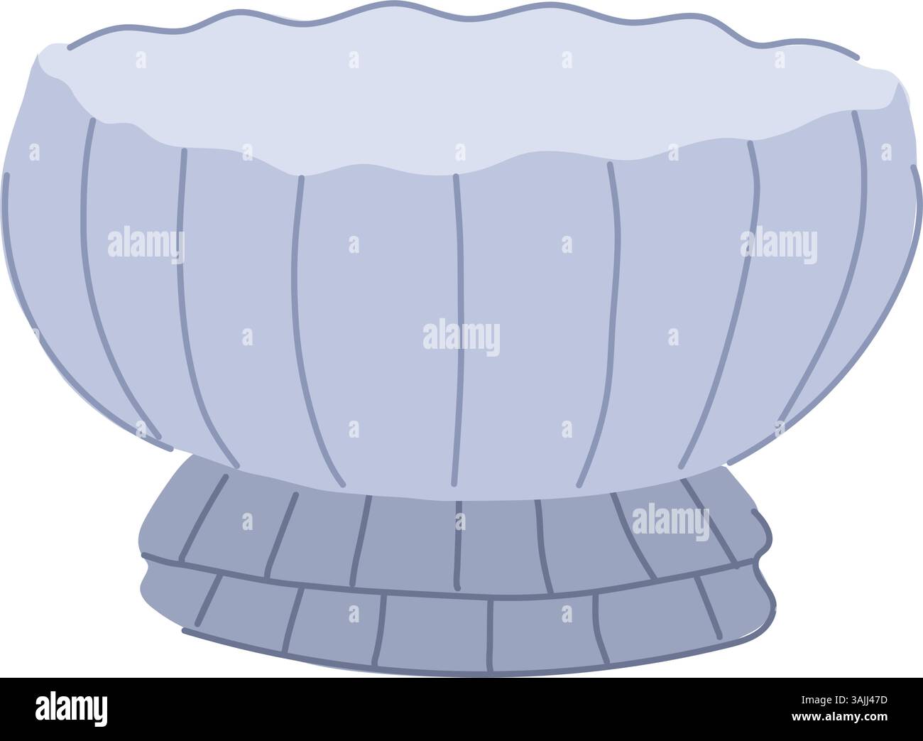 vintage decorative bowl cartoon vector illustration Stock Vector Image ...