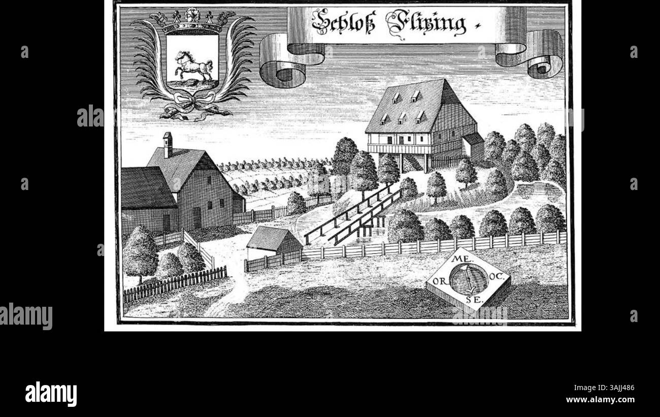 This historical map by Michael Wening provides a topographical ...