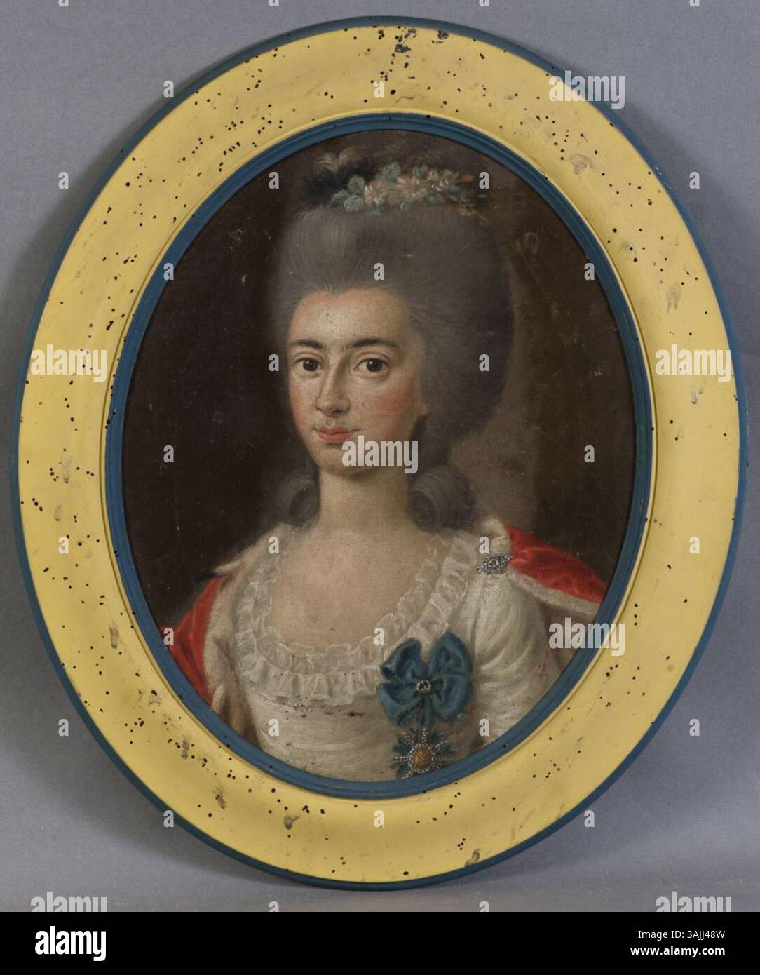 This 18th-century portrait depicts an unnamed noblewoman, likely from ...