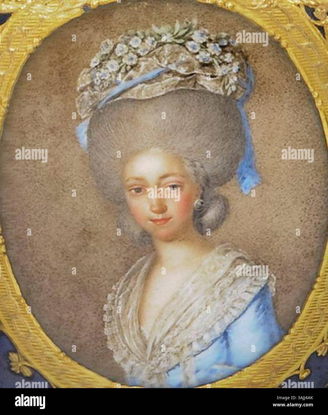 Painting of Princess Maria Carolina of Savoy (1764–1782), wife of Anton ...