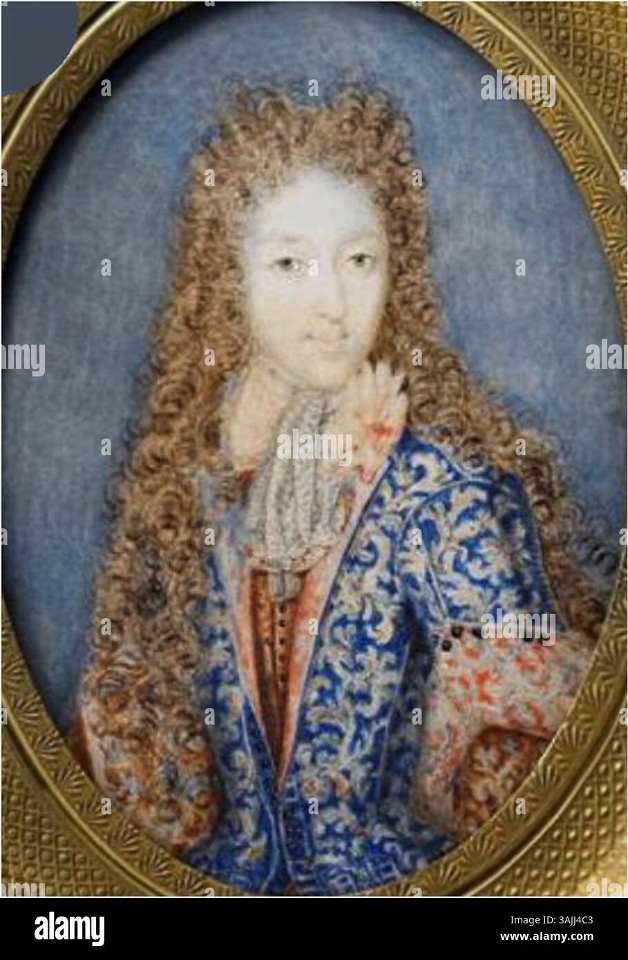 This 17th-century miniature painting depicts Louis Armand I, Prince de ...