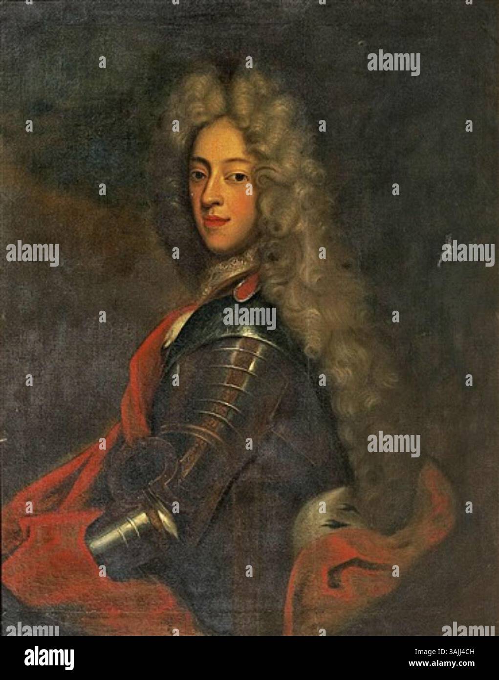 This presumed portrait from the German School, dating around 1700-1750 ...