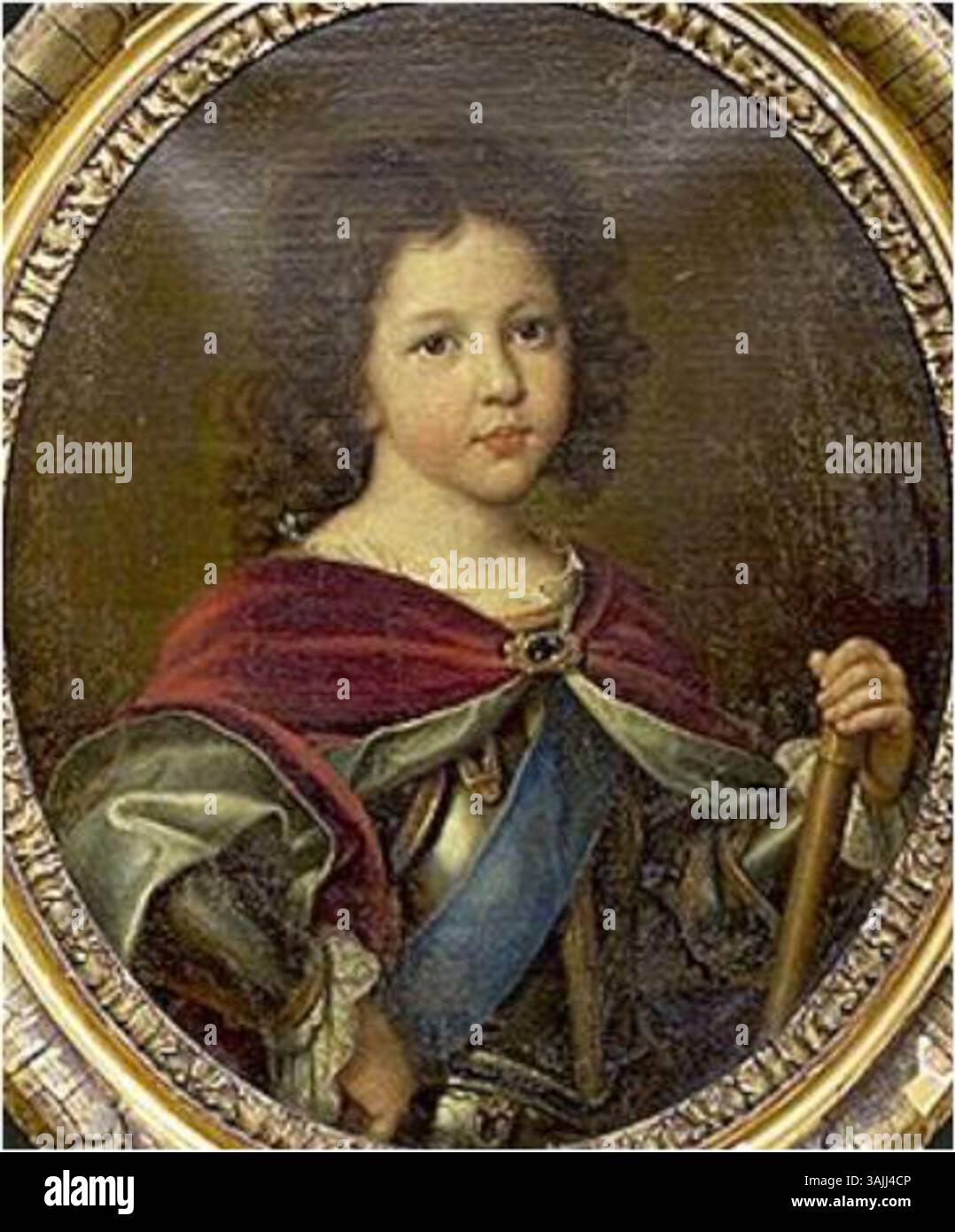 This portrait, attributed to Pierre Mignard, is often identified as ...