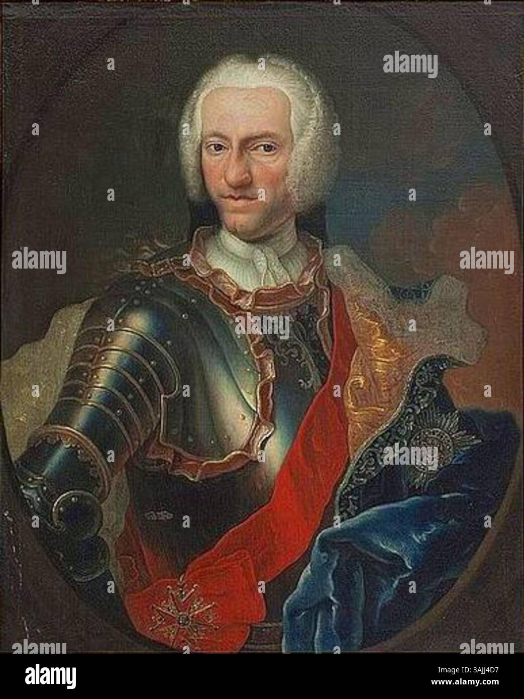 A portrait of a Duke of Württemberg, painted between 1720 and 1730. The ...