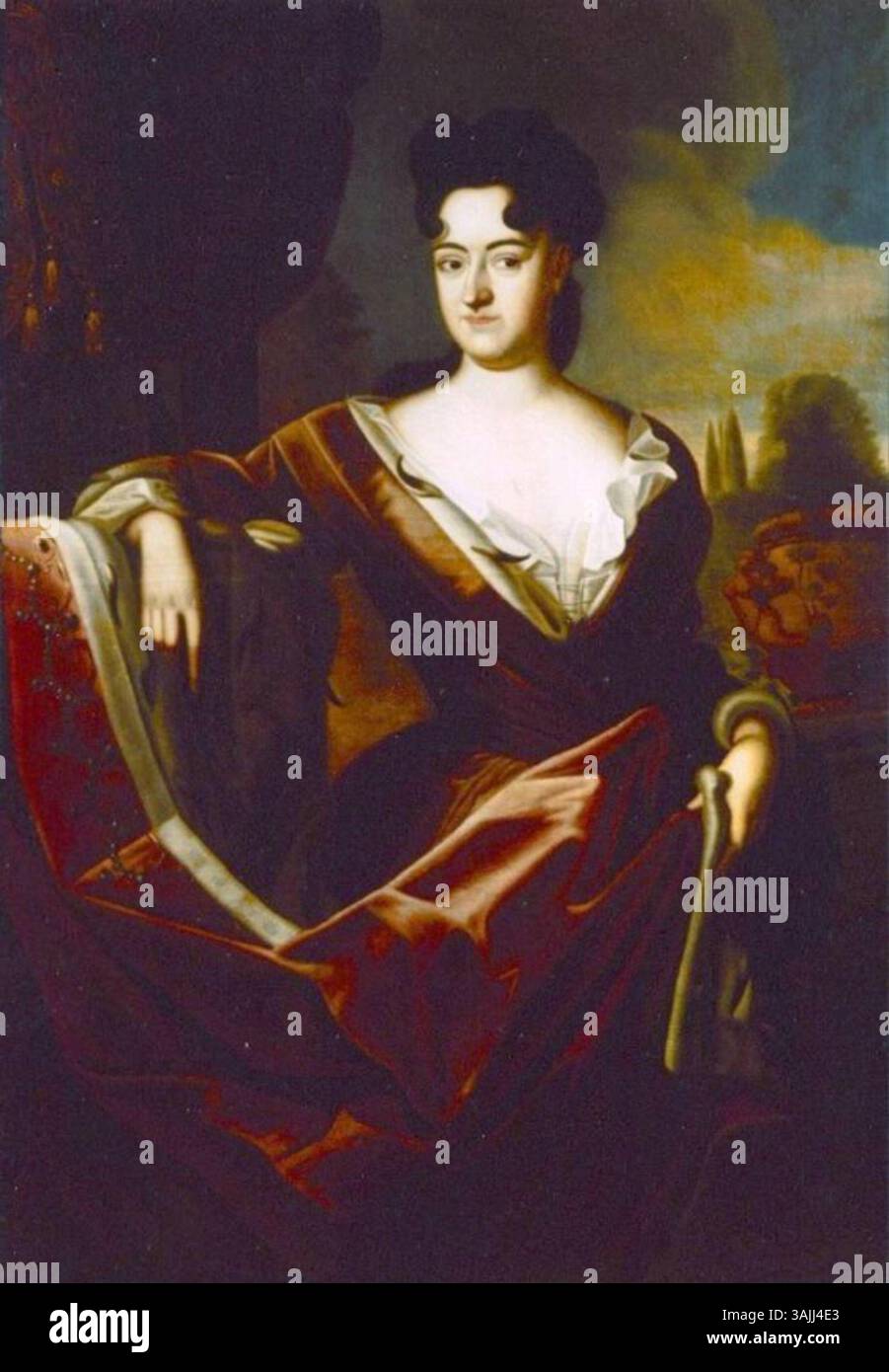 This portrait from the early 18th century depicts Elisabeth Sophie ...