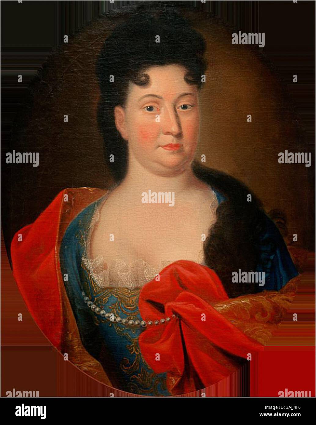 This portrait, painted around 1700-1710, depicts Melusine von der ...