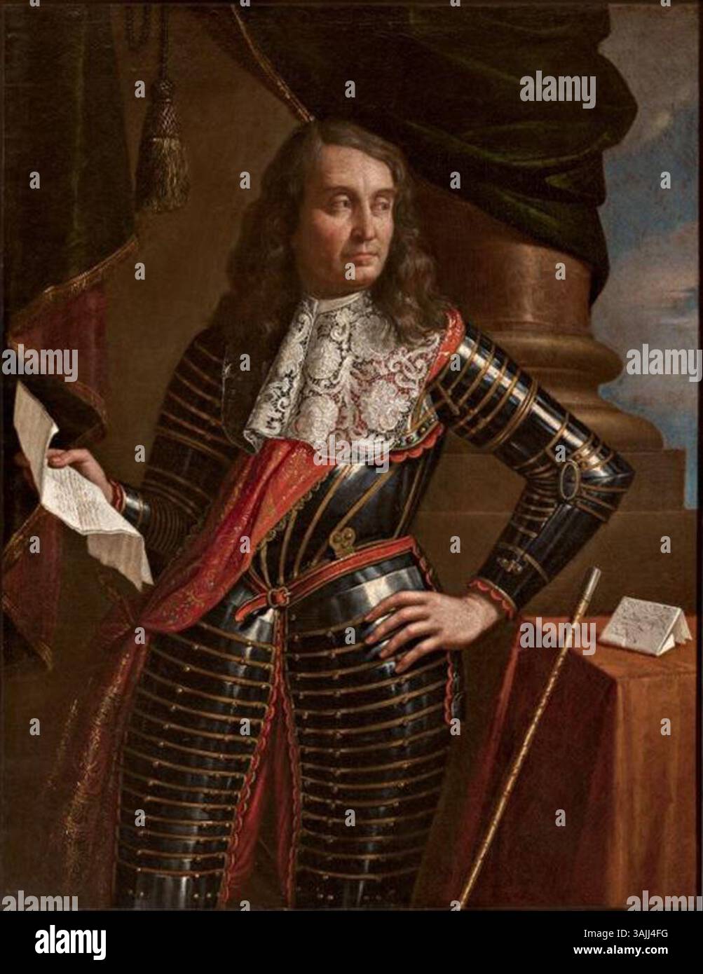 Portrait of Alfonso II Gonzaga, Count of Novellara, painted by Cesare ...