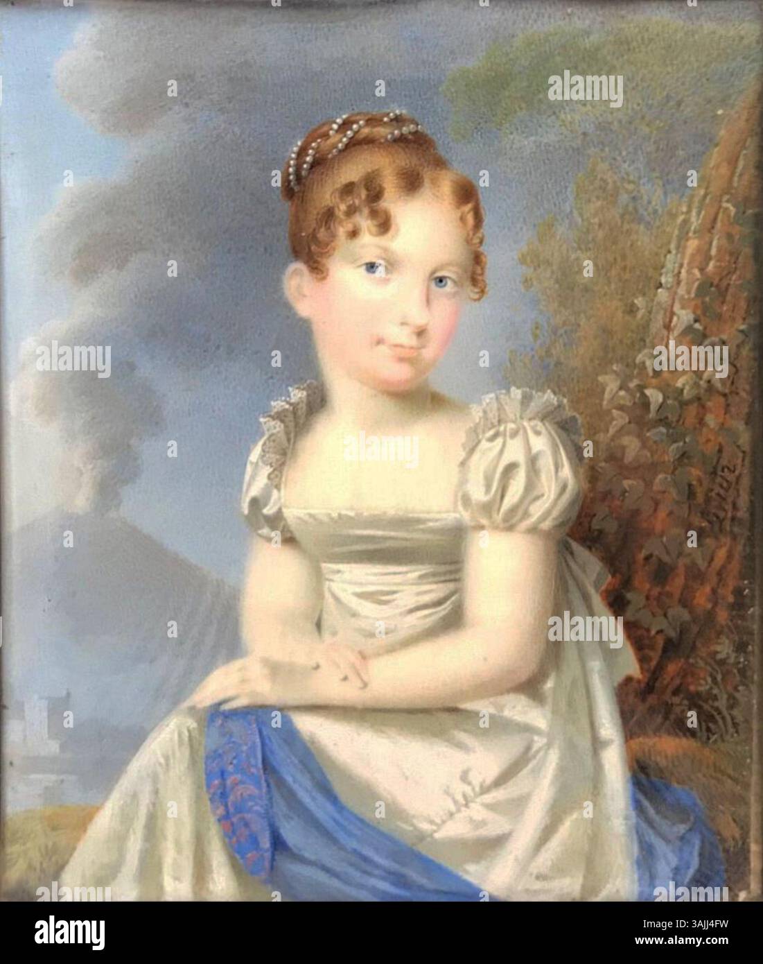 Nicolas Françoise Dun’s 1816 portrait of Princess Luisa Carlotta of the ...