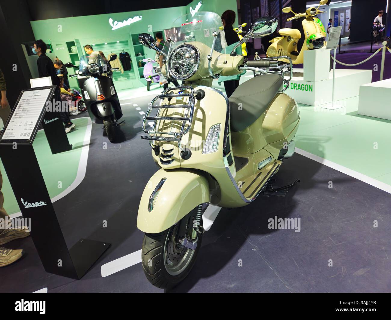 At the 2025 Beijing International Motorcycle Exhibition, Piaggio ...