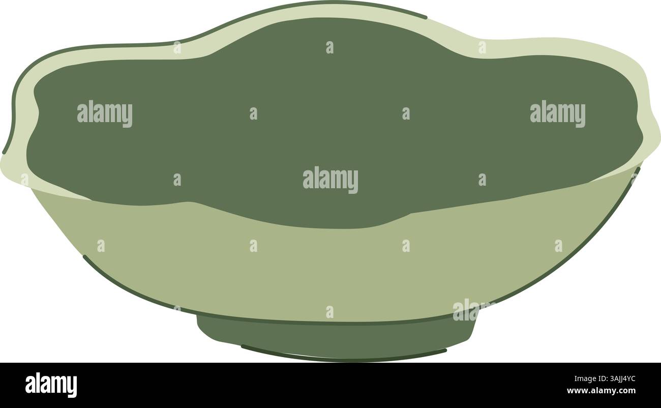 modern decorative bowl cartoon vector illustration Stock Vector Image ...