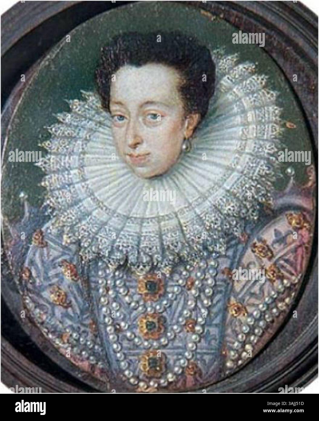 A 16th-century portrait by Costantini de' Servi of Christina of ...