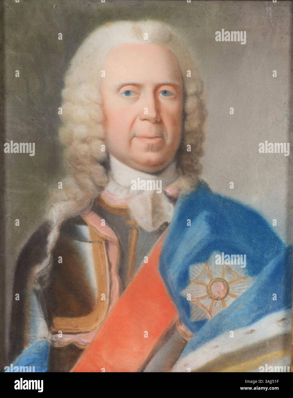 This pastel portrait by Gottlieb Friedrich Bach, created in 1760 ...