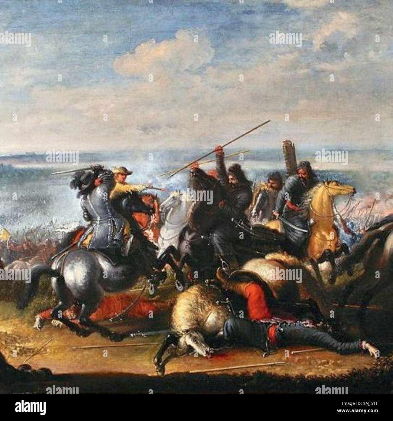 This 1684 oil painting by Johann Philipp Lemke depicts Charles X Gustav ...