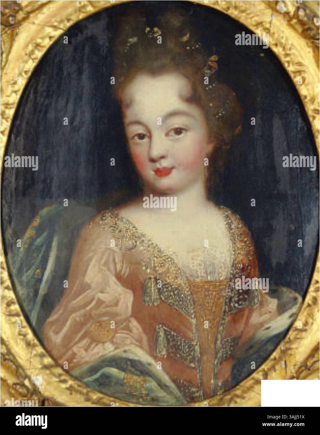 This portrait from the French school, dating to circa 1690-1710 ...