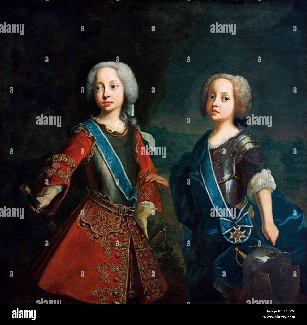 Portrait of Maximilian III Joseph, Elector of Bavaria, and his brother ...