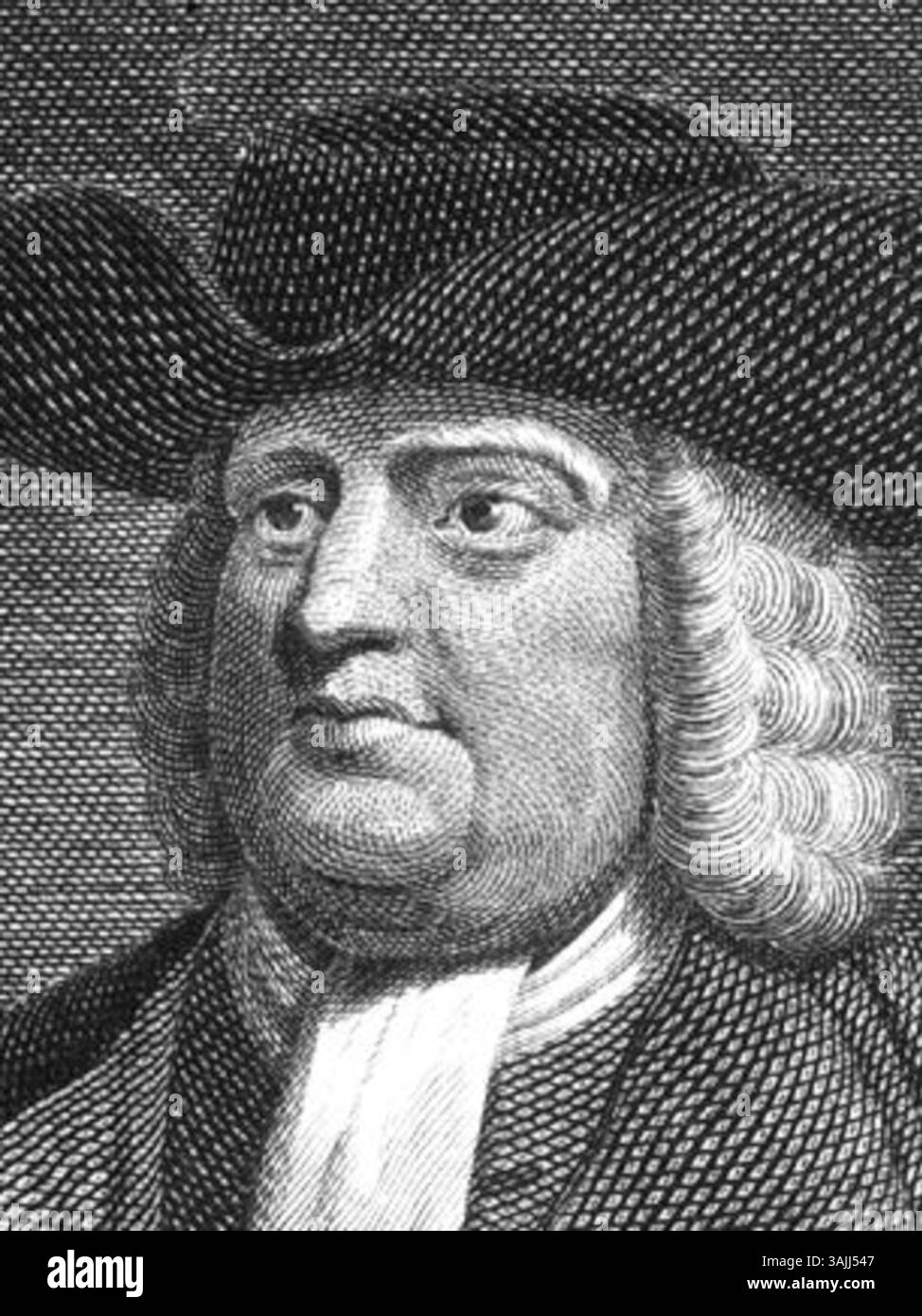 This 18th-century engraving of William Penn, the founder of ...
