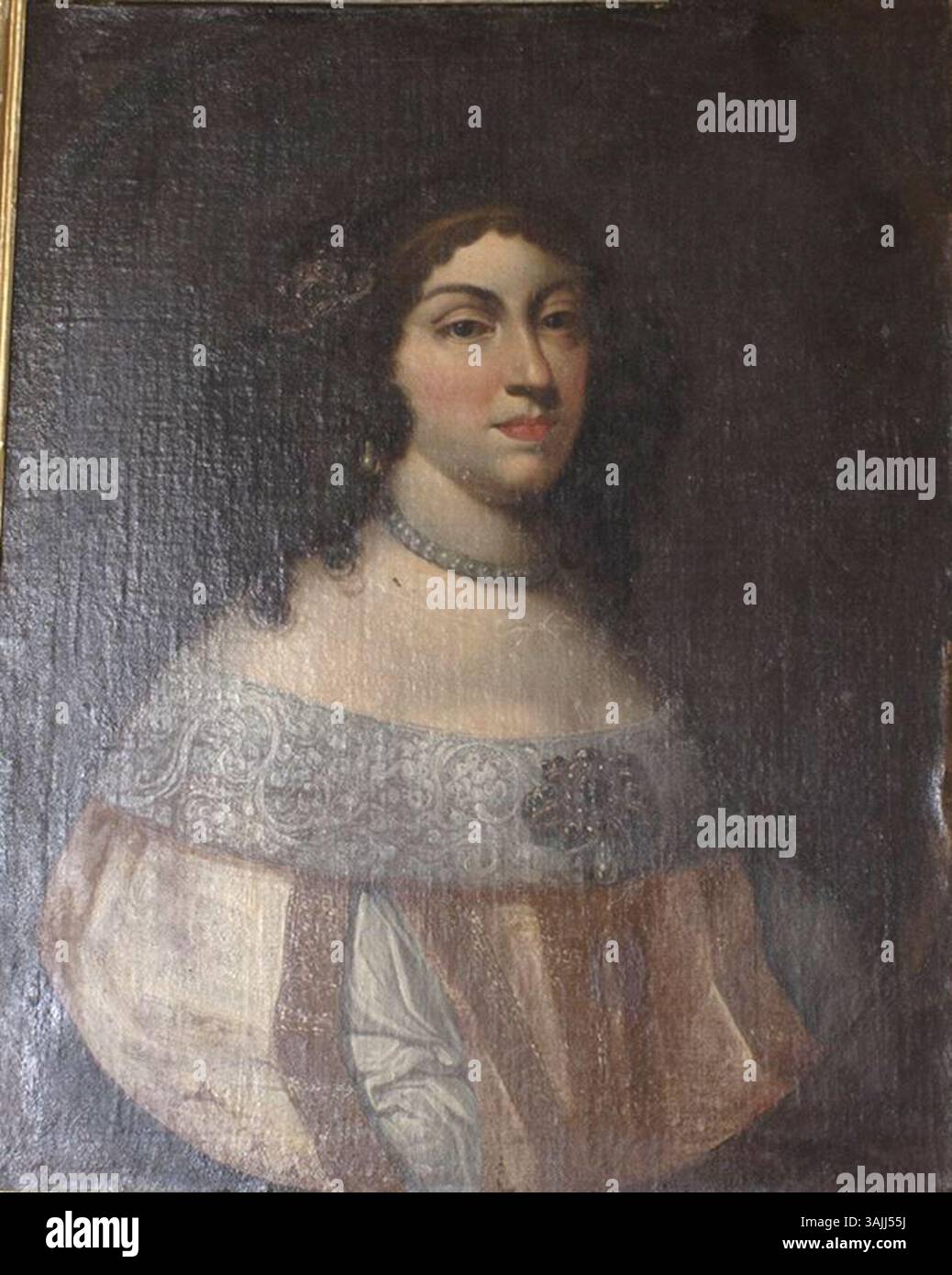 This 17th-century oil portrait from the Farnese family shows a female ...