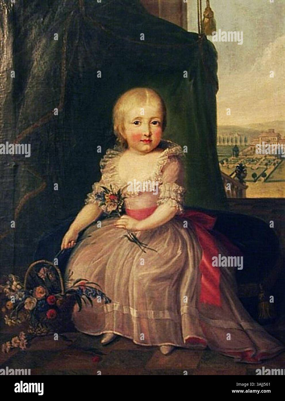 A portrait by Luigi Bernero, possibly depicting Maria Theresa Beatrice ...