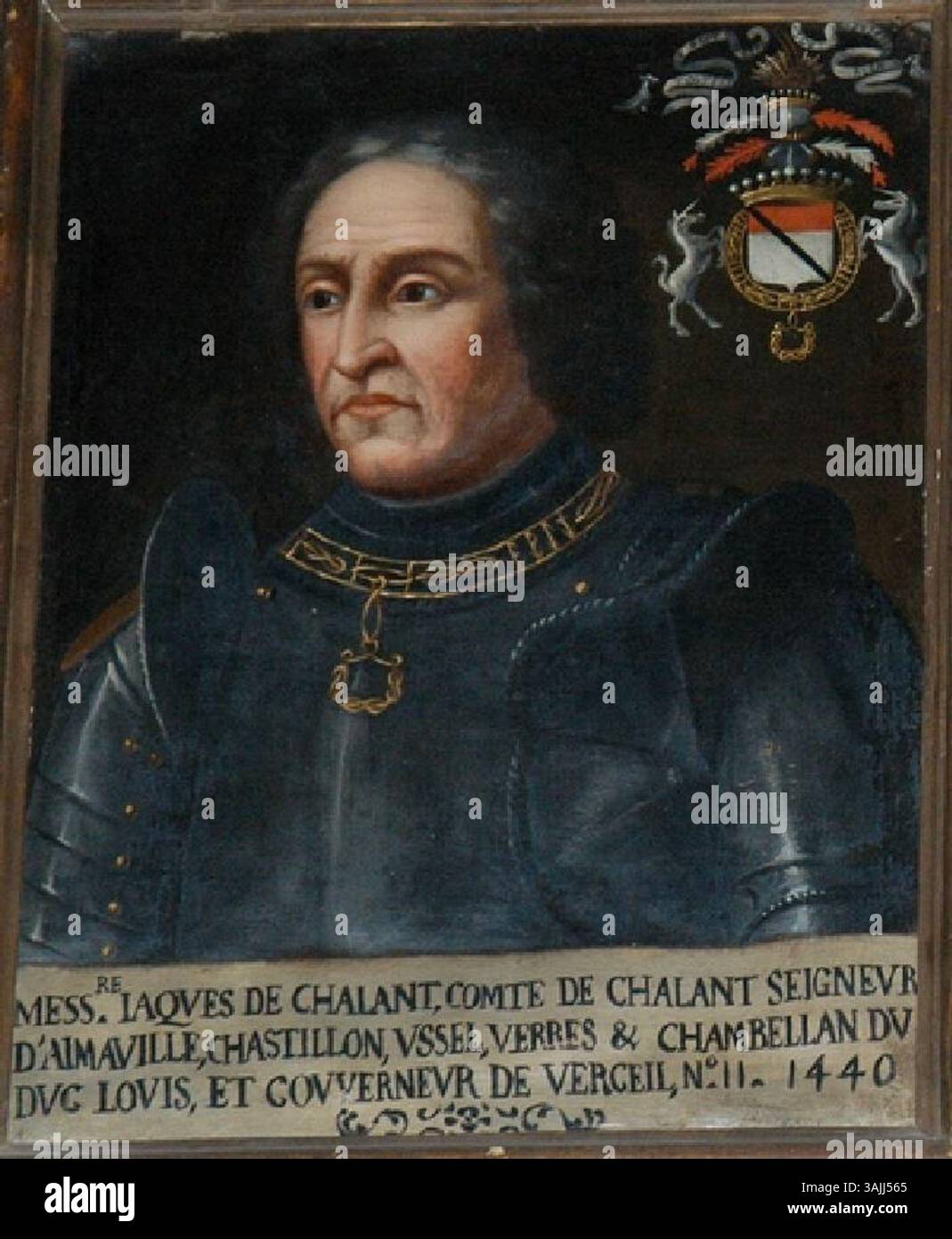 This 16th-century portrait features Jacques de Challant, capturing his ...