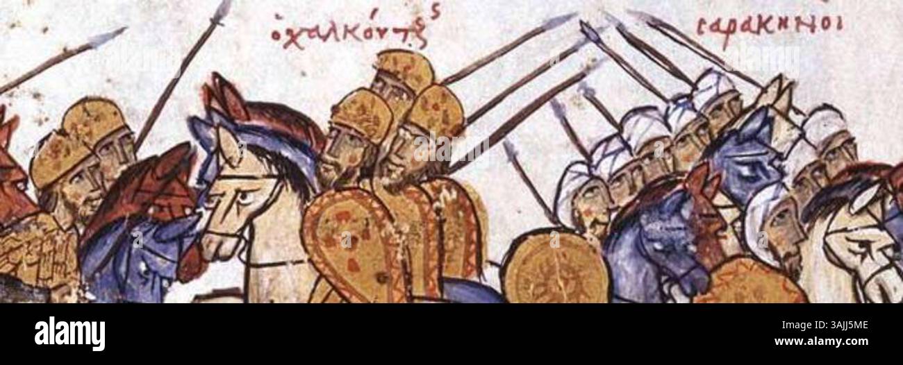 This 13th-century manuscript illustration depicts General Leo Phokas ...