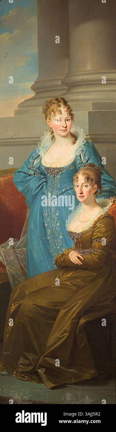 This painting depicts Elisabeth of Württemberg and Maria Theresia of ...