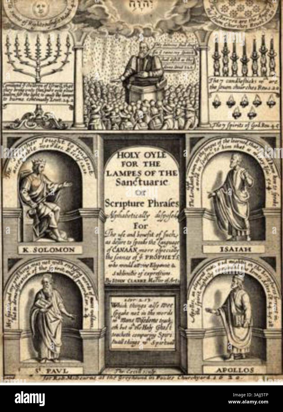 The title page of 'John Clarke Holy Oyle for the Lampes of the ...