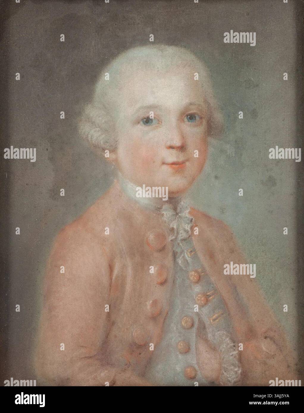 This 18th-century pastel portrait depicts Konstanty Adam Czartoryski as ...
