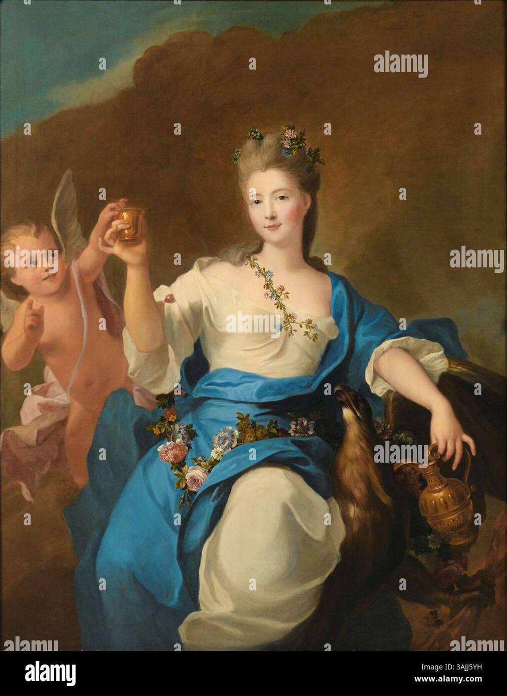 This portrait, likely by Pierre Gobert and workshop, shows the Princess ...