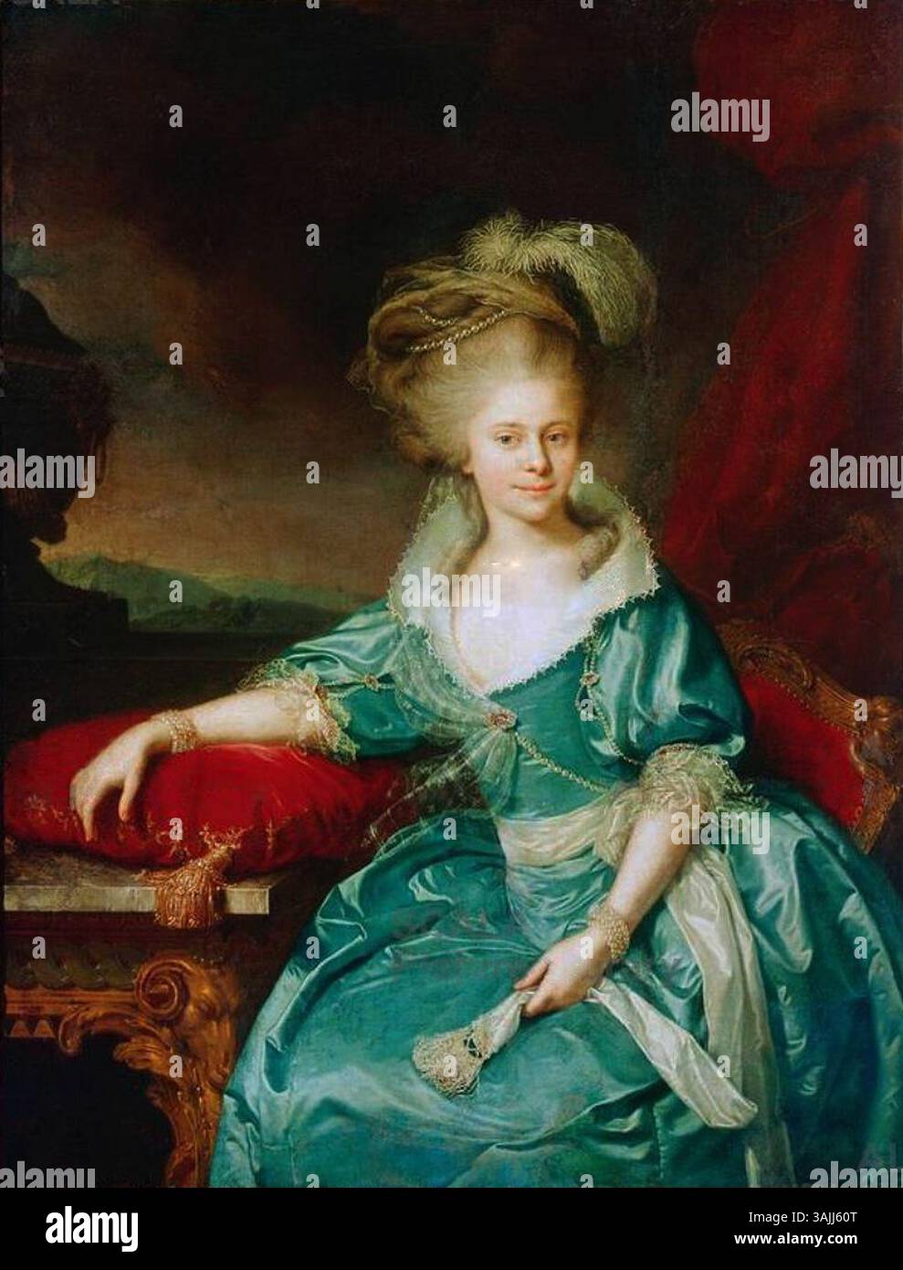 Portrait of Elisabeth of Württemberg (1767-1790), painted by Johann ...