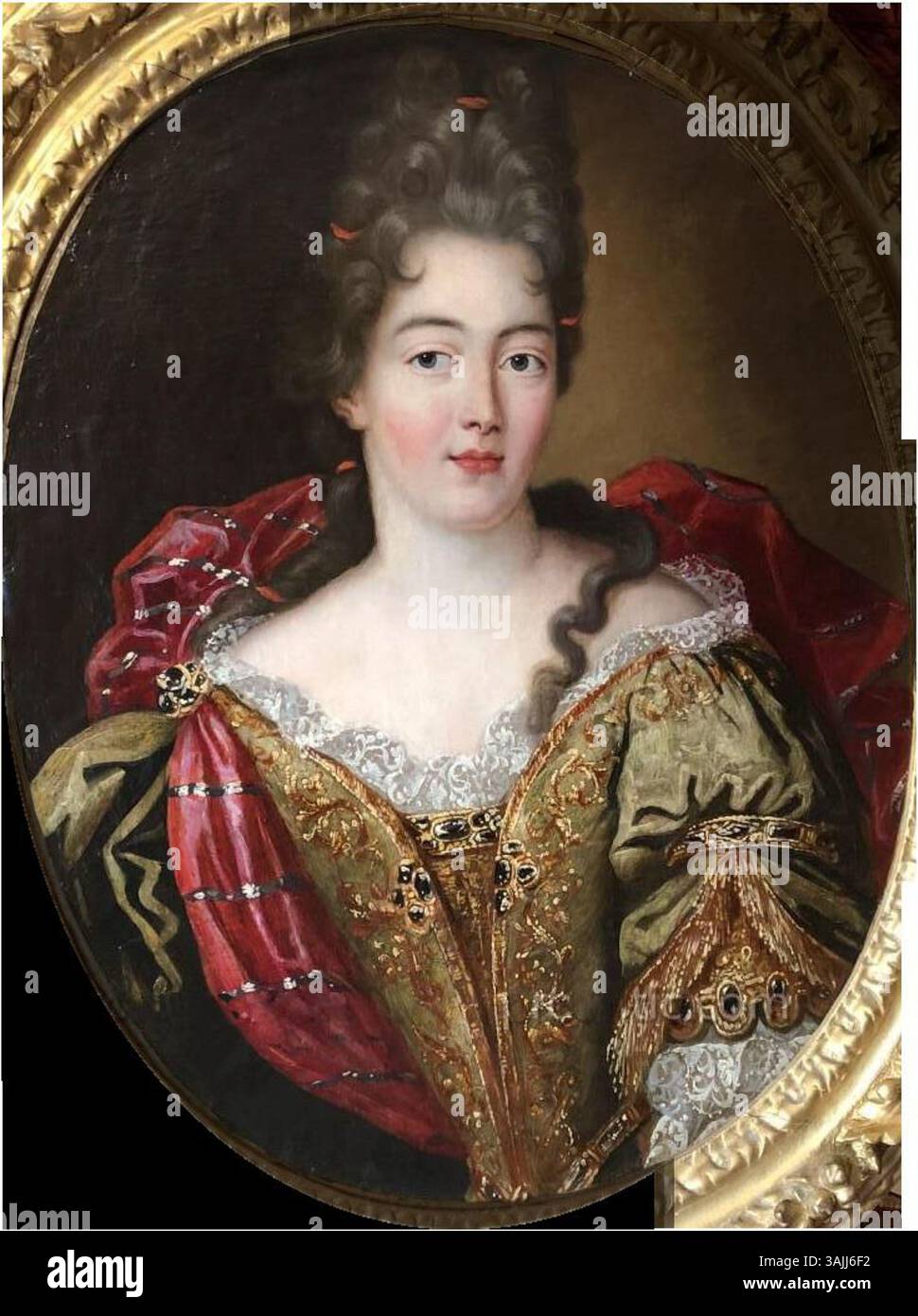 This portrait from the late 17th century represents a noblewoman of ...