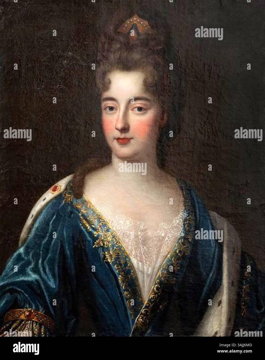 Attributed to François de Troy, this presumed portrait depicts Marie ...