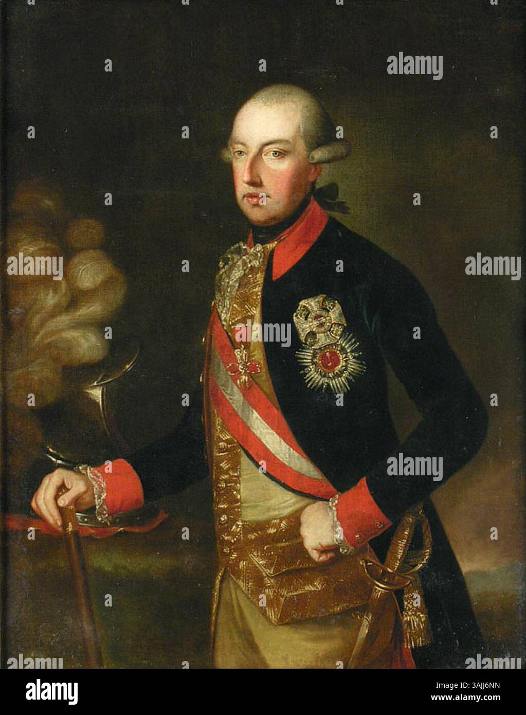 An 18th-century portrait of Emperor Joseph II, Holy Roman Emperor, by ...