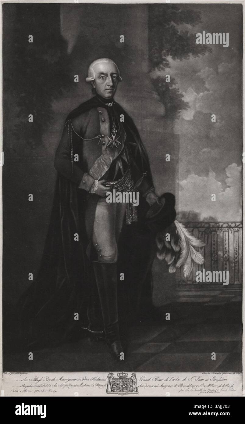 This 1786 mezzotint by Charles Townley depicts Prince Augustus ...
