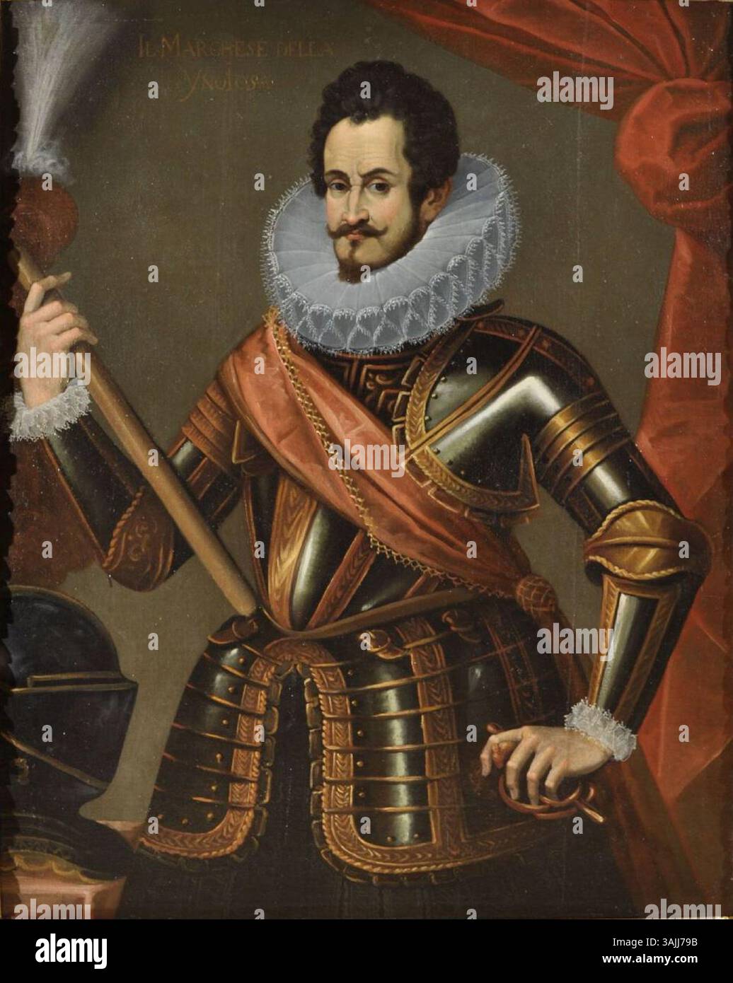 17th-century portrait of the Marquess of Ynolosa, showcasing his status ...