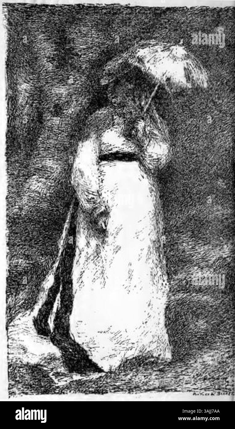 A drawing by Pierre-Auguste Renoir from 1878, depicting Lise Tréhot ...