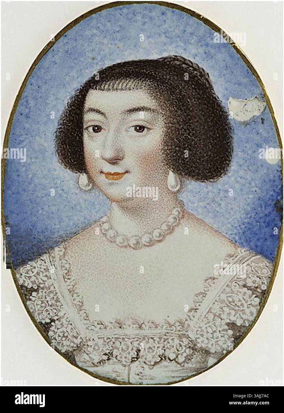 The portrait represents Marie de Bretagne d'Avaugour (1610-1657), wife ...
