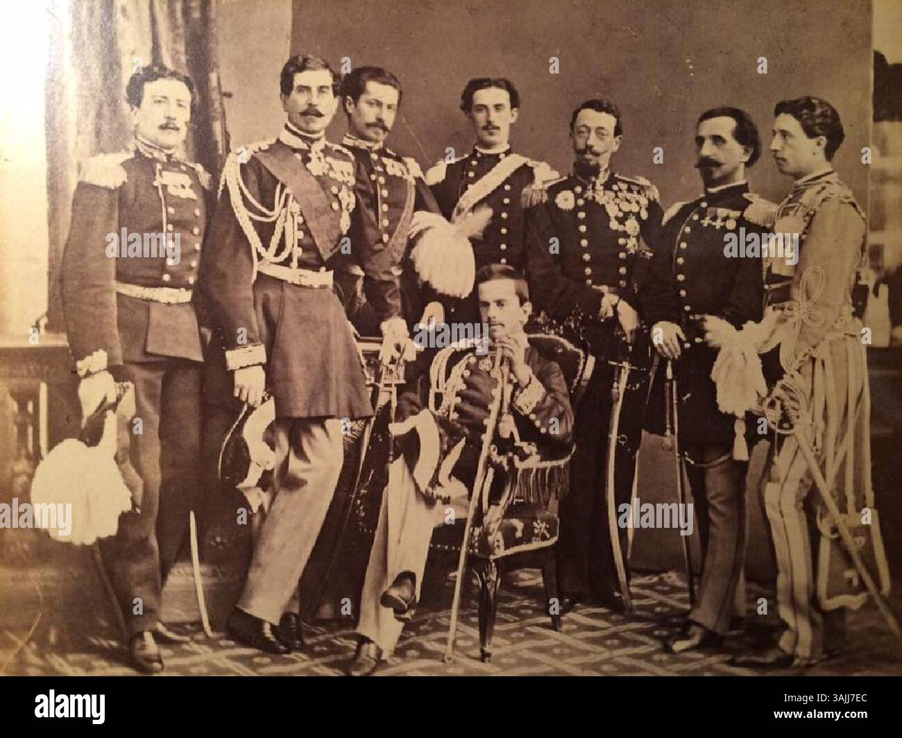 This 1863 photograph depicts Prince Umberto of Savoy, future King ...