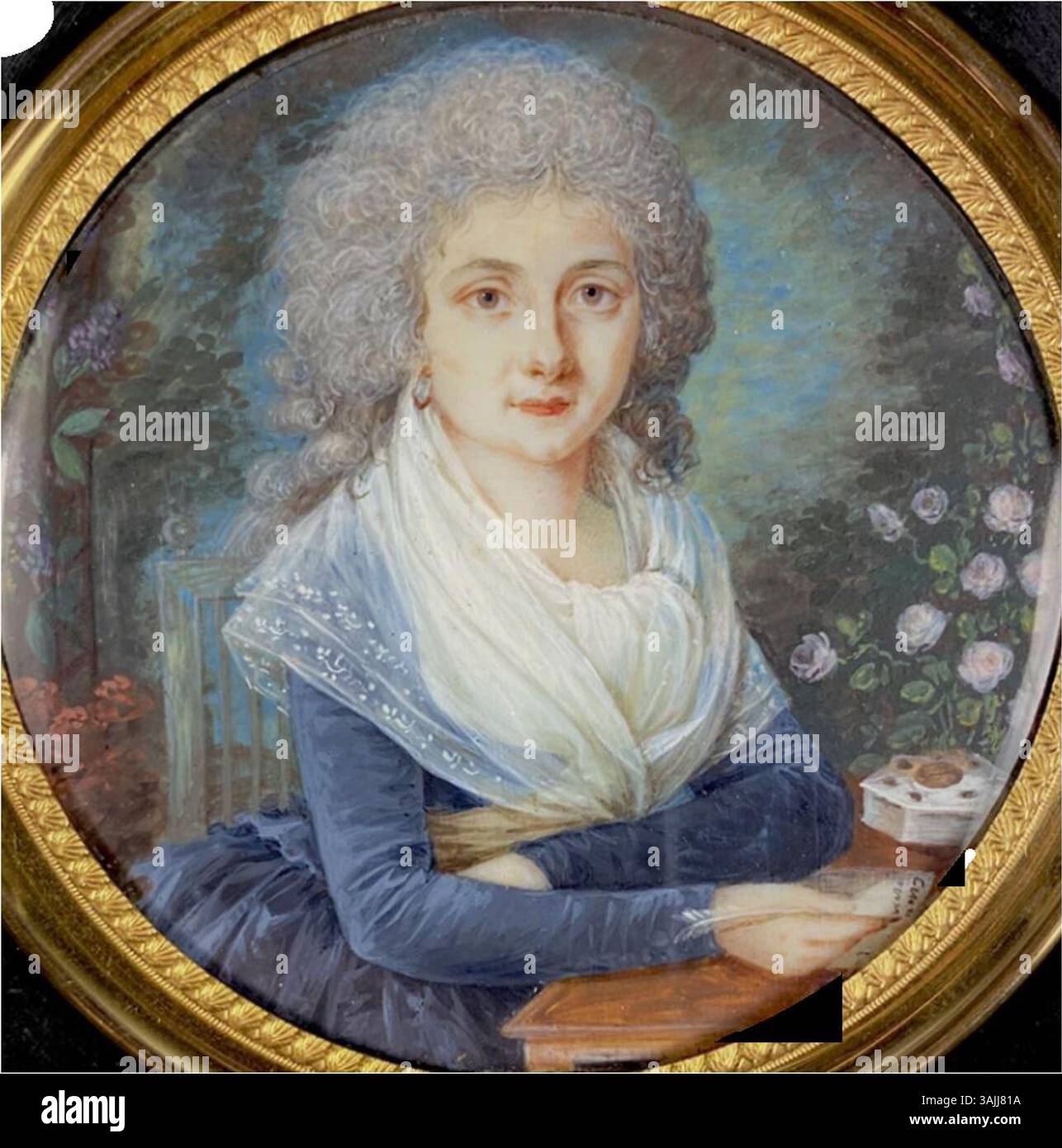 This 18th-century miniature portrait, misidentified as Madame de ...