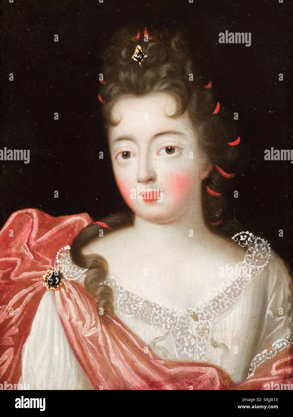 Portrait of an unknown lady, possibly Marie Angélique de Scorailles ...