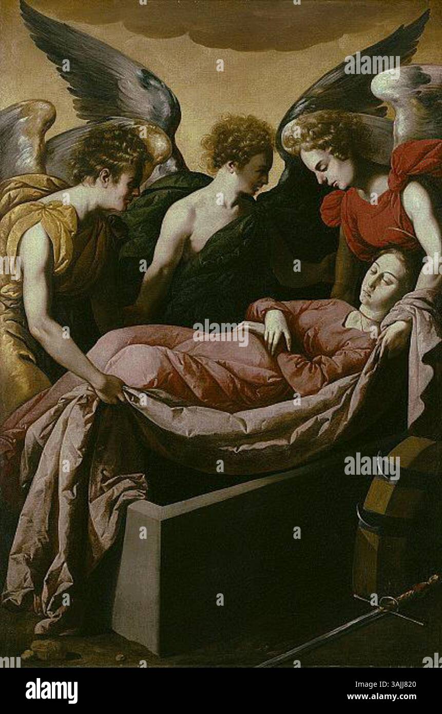'The Entombment of Saint Catherine of Alexandria,' painted by Francisco ...