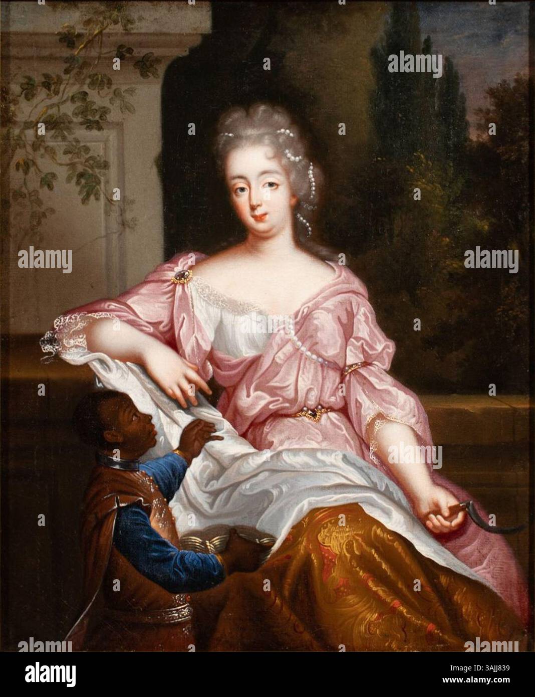 This 1690 oil painting from the Workshop of François de Troy depicts a ...