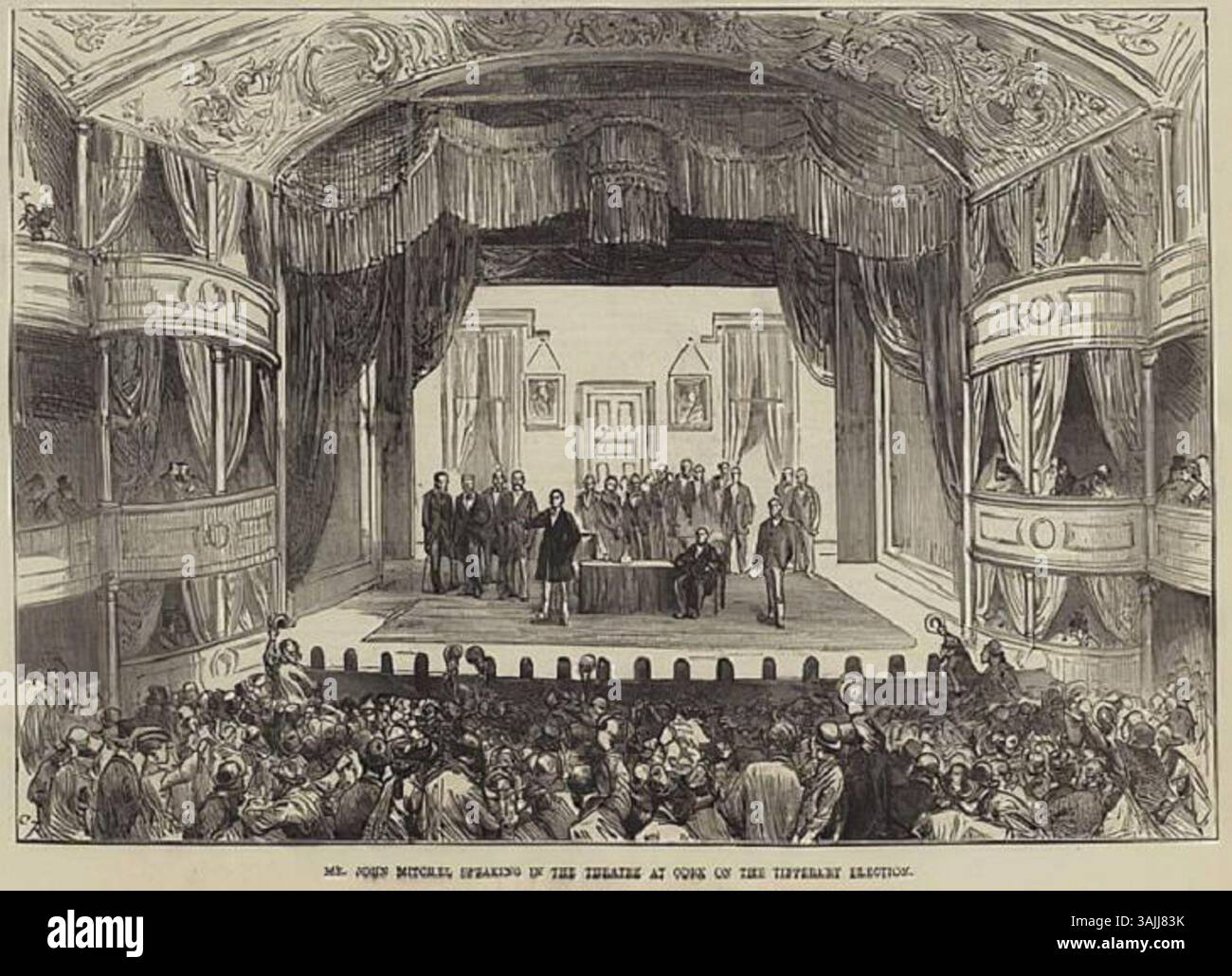 An engraving from The Illustrated London News, dated March 6, 1875 ...